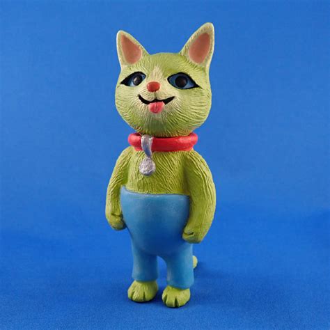 Grumble Toy Boy Cat Green Circus Posterus