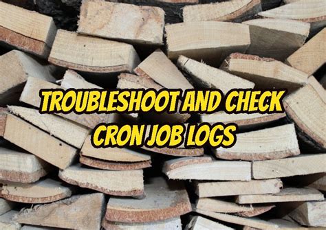 troubleshoot and check cron job logs poftut r poftut