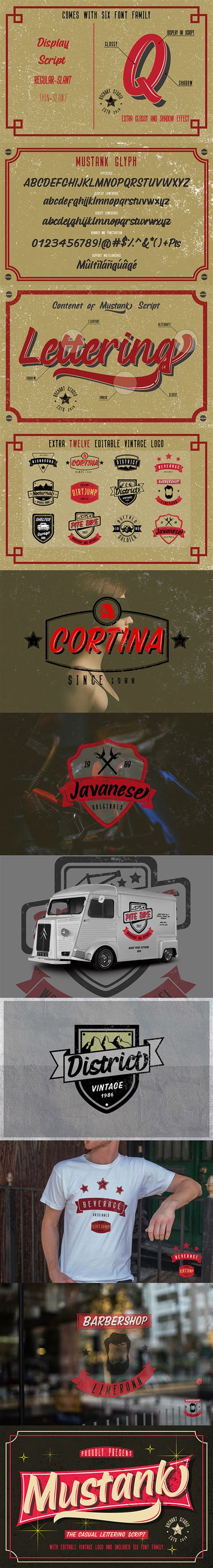 mustank casual font on behance