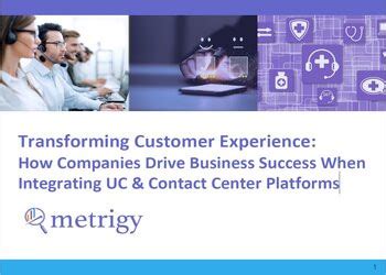 Transforming customer experience