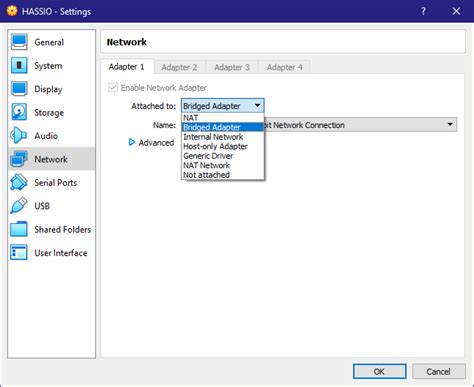 virtualbox bridged adapter currently having issues with upnp port