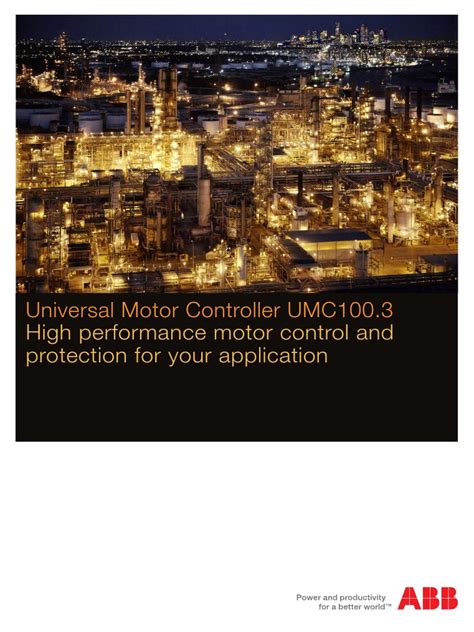 Abb Motor Controller Umc1003 Pdf Electric Motor Electrical