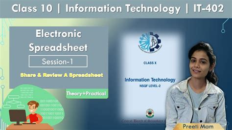Unit 2 Electronic Spreadsheet Session 1share And Review A