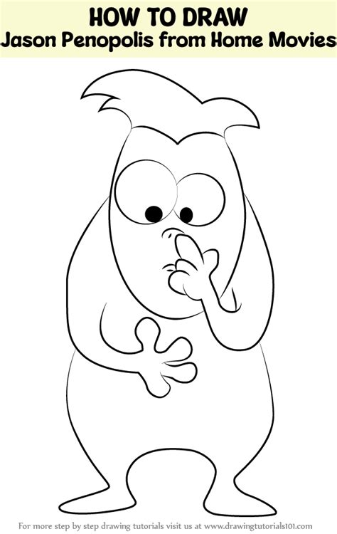 How To Draw Jason Penopolis From Home Movies Home Movies Step By Step