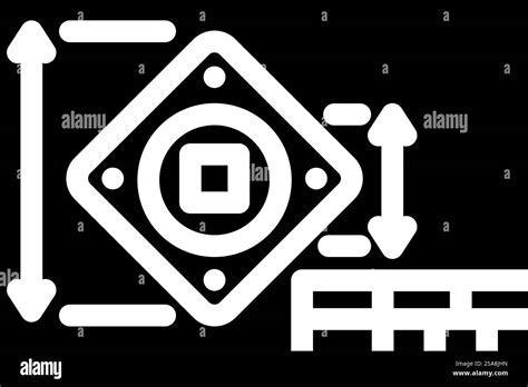 2d Drafting Architectural Drafter Glyph Icon Vector 2d Drafting