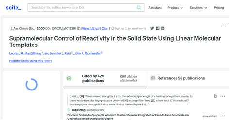 Supramolecular Control Of Reactivity In The Solid State Using Linear Molecular Templates