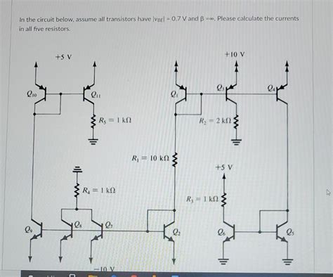 Solved In The Circuit Below Assume All Transistors Have Bel