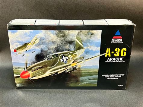 Accurate Miniatures Model Kit 3401 148 Scale A 36 Apache 2 Full Kits