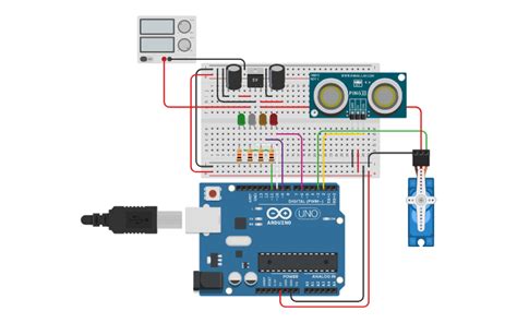 Circuit Design Driving Stepper And Servo Motor Tinkercad