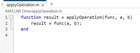 Matlab Function Handles