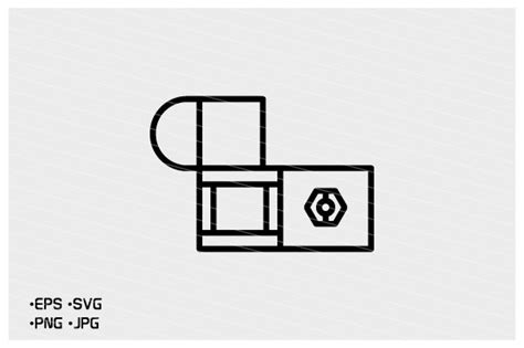 Open Treasure Chest Line Icon Vector Graphic By DesignFour Creative Fabrica