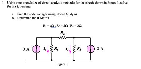 solved 1 using your knowledge of circuit analysis methods