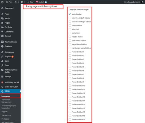 add a language switcher using wpml pofo documentation