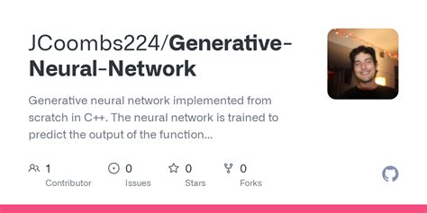 Github Jcoombs Generative Neural Network Generative Neural Network Implemented From