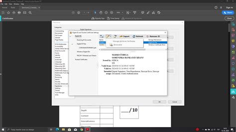 Can T Sign A Document With My Digital Certificate Adobe Product Community