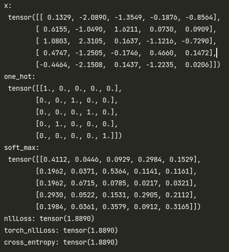 Pytorch常用的交叉熵损失函数crossentropyloss 详解 九叶草的blog
