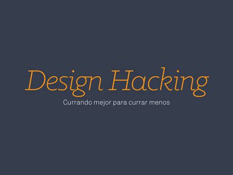 Design Hacking Speaker Deck