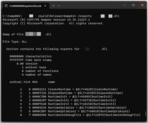 Cc Dll Two Ways To Get A List Of Exported Symbols On Windows Vishal Monpara