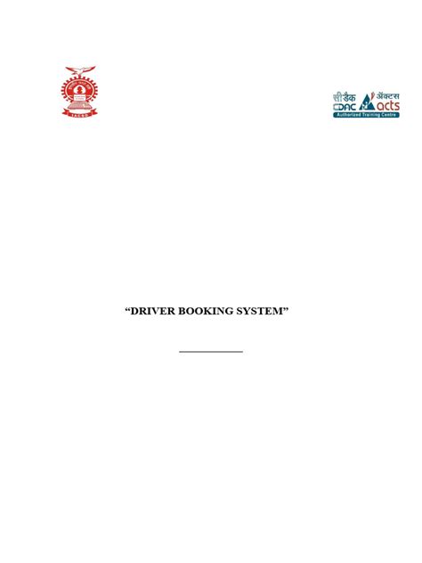 Driver Booking System Pdf Device Driver Databases