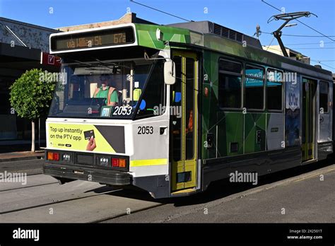 Front End Of A B Class Tram Operated By Melbournes Yarra Trams