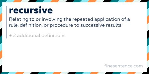 Recursive Meaning Definitions Translation And Examples
