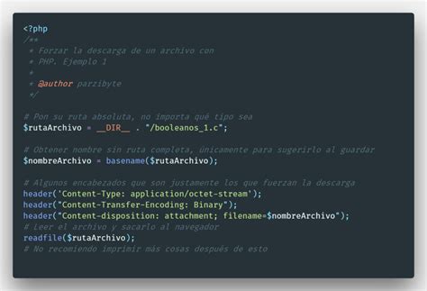 Forzar La Descarga De Cualquier Archivo Con PHP Y Readfile Parzibyte