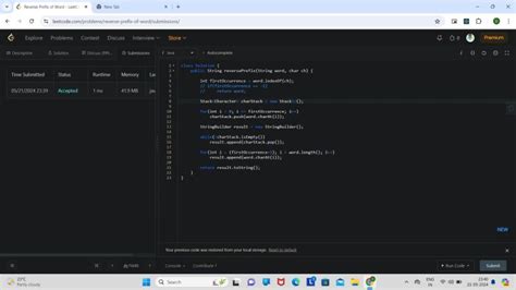 Day21 Of Dsa Reverse Prefix Of Word Dhanraj Kamble Posted On The Topic Linkedin