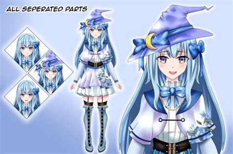 Draw Anime Character Model Art For Vtuber And Live D Nsfw By Shiningpiece Fiverr