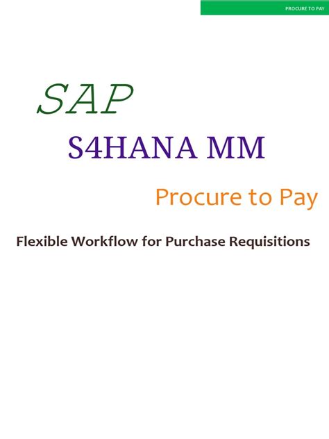 Sap Mm Flexible Workflow To Approve Purchase Requisition 1681459298