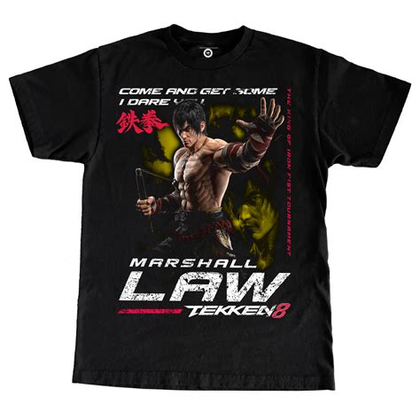 Tekken 8 Marshall Law Large Print Tshirt Nerds Clothing