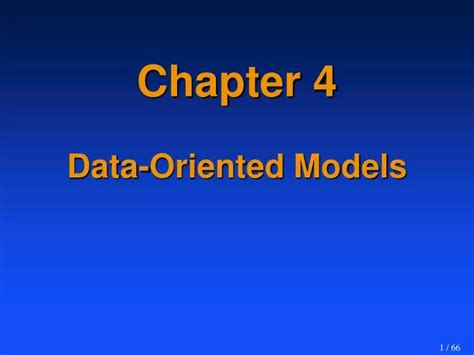 Ppt Chapter 4 Data Oriented Models Powerpoint Presentation Free