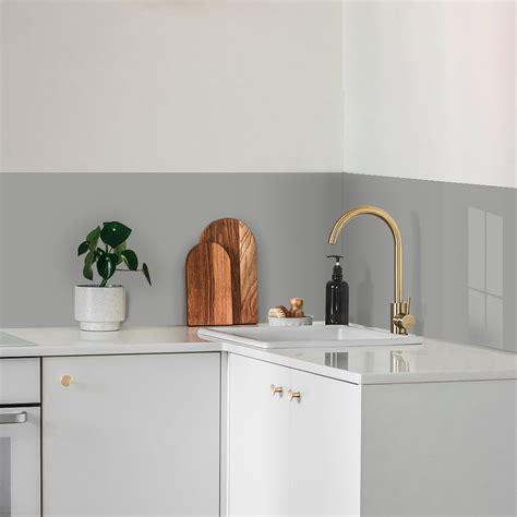 Space Silver Alusplash Splashback Cut Plastic Sheeting