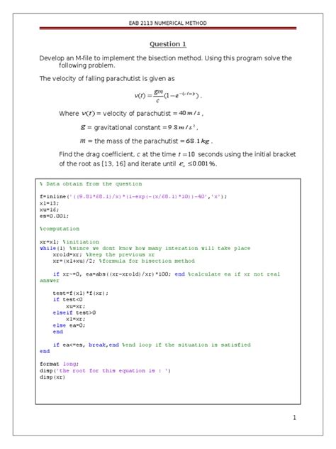Matlab Solution Pdf Ordinary Differential Equation Numerical Analysis