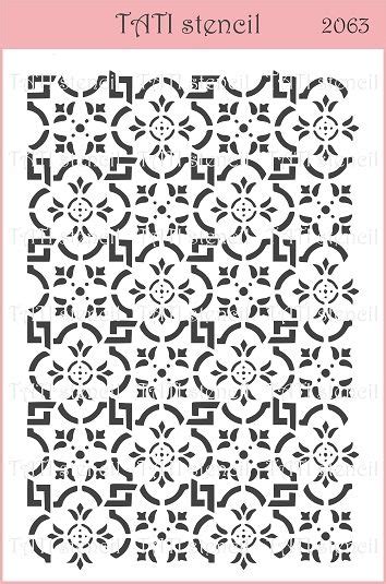 А5 20 х 15 Sm Flexible Tati Stencil 2063 Трафареты для печати Трафареты Трафаретный рисунок