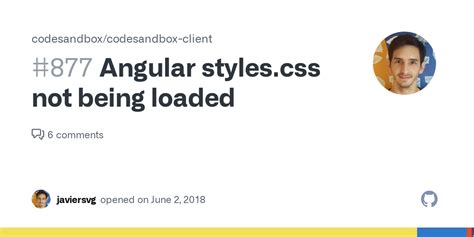 Angular Stylescss Not Being Loaded · Issue 877 · Codesandbox