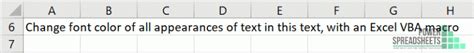 Excel VBA Change Font Color For Part Of Text In Easy Steps Example