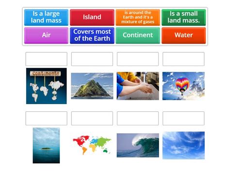 Match The Photo With The Correct Element Match Up