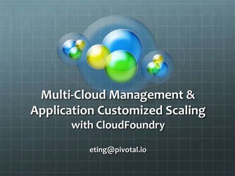 Multi Cloud Micro Services With Cloudfoundry Ppt