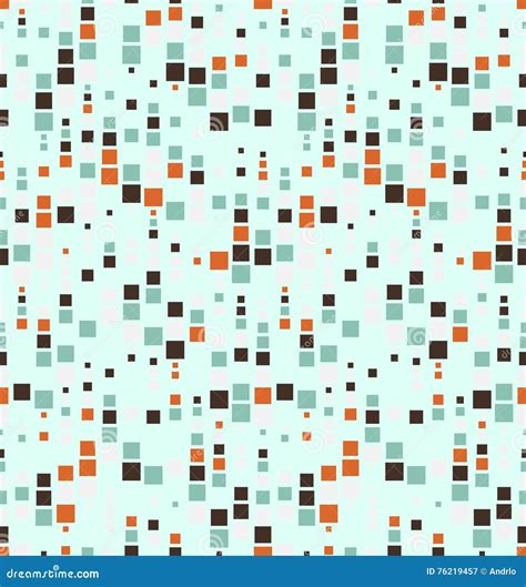 Seamless Pattern It Consists Of Geometric Elements Having A Square Shape Different Size And