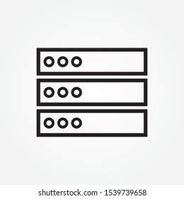Computer Cpu Server Icon Vector Isolated Stock Vector Royalty Free 1539739658 Shutterstock