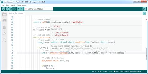 No Matching Member Function For Call To ReadBytes Issue Arduino Arduino Ide GitHub