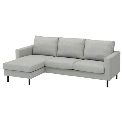 Ikea Saltsjobaden Sofa 3 Osobowa Z Szezlongiem Tonerud Szary • Cena