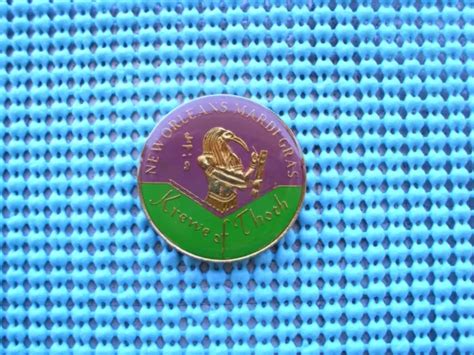 1976 Krewe Of Thoth Multi Color Cloisonne Mardi Gras Doubloon America