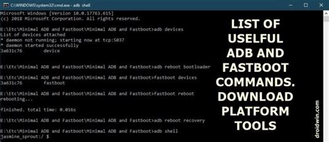 List Of Useful Adb Fastboot Commands Download Platform Tools Video
