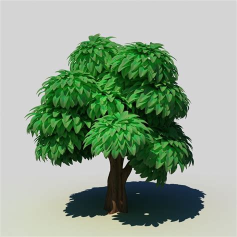 modeling cartoony trees in blender