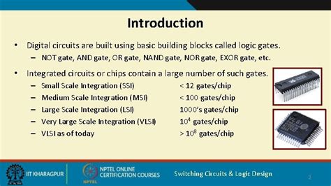 Lecture Logic Gates PROF INDRANIL SENGUPTA DEPARTMENT