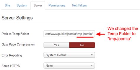 How To Change The Default Temp Folder In Joomla JoomlaBeginner