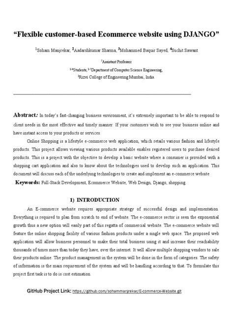 E Commerce Website Publication Paper Pdf E Commerce Web Server