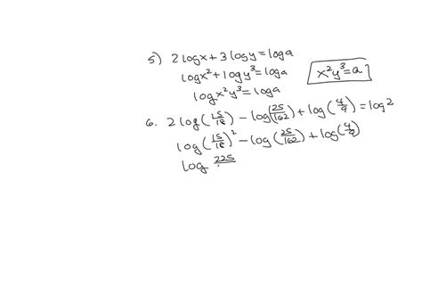 solved question five express 2 log x 3 log log a in logarithm free