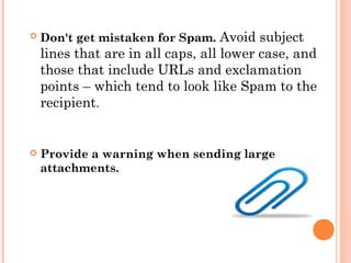 Email Etiquette 1 PPT Email Internet